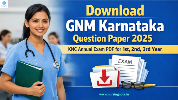 Download GNM Karnataka Question Paper 2025: KNC Annual Exam PDF for 1st ...